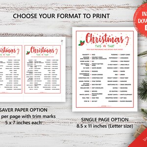 CHRISTMAS THIS or THAT Game • Christmas Game Holiday Christmas Party ...