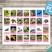 WORLD ANIMALS BOOK 7 Printable Cards 17 X 11 - Etsy