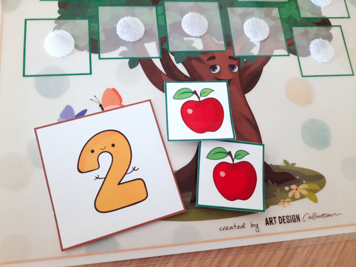 Let's Count 1 to 10 Activity Busy Book Printable Preschool - Etsy