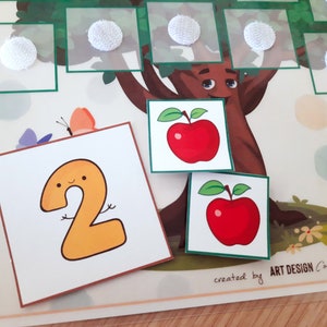 Let's Count 1 to 10 Activity Busy Book Printable Preschool Homeschool ...