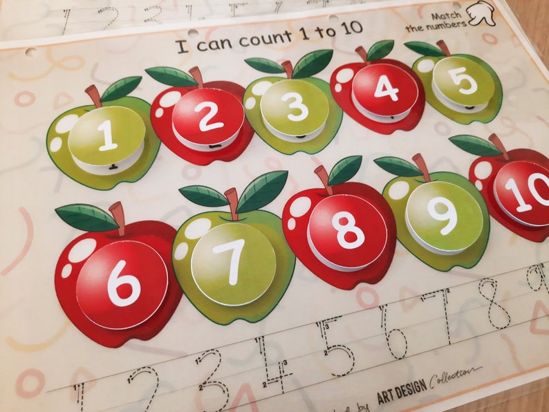 Count 1 to 10 Activity Busy Book Printable Preschool - Etsy