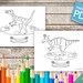 COLORING DINOSAURS 25 Printable Dinosaurs Flash Cards Nomenclature ...