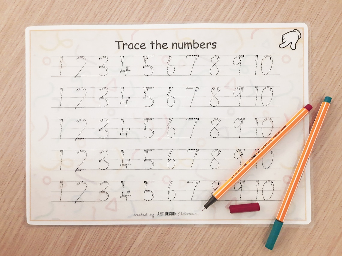 Let's Count 1 to 10 Activity Busy Book Printable Preschool - Etsy