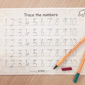 Let's Count 1 to 10 Activity Busy Book Printable Preschool Homeschool ...