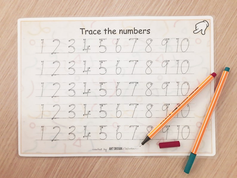 Let's Count 1 to 10 Activity Busy Book Printable Preschool - Etsy