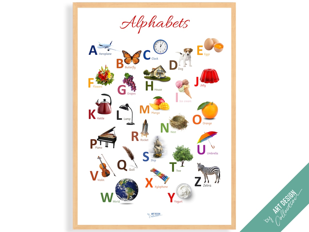 ALPHABETS POSTER • Montessori Poster • Montessori Educational ...