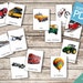 VEHICLES • 62 Montessori Cards • Flash Cards Nomenclature Flashcards ...