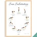 SUN SALUTATION POSTER (yoga Poses Part 2) • Montessori Poster ...