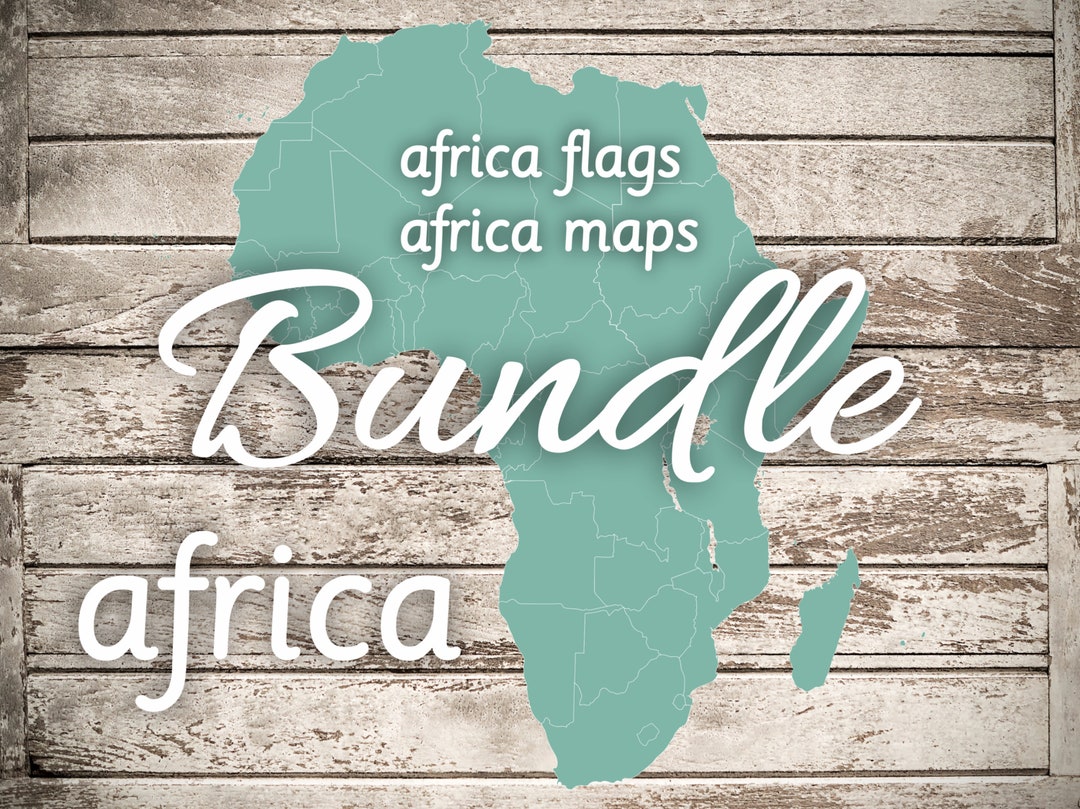 BUNDLE AFRICA (flags, Maps) • 109 Montessori Cards • Flash Cards ...
