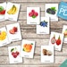 FRUITS (real Pictures) • 50 Editable Montessori Cards • Flash Cards ...