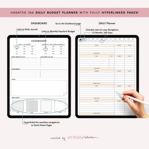 Daily BUDGET Planner, Goodnotes Digital Planner Digital Finance Planner ...