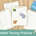 Alphabet Tracing Practice Busy Book Printable Preschool Activity ...