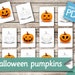 HALLOWEEN PUMPKINS 48 Montessori Cards Flash Cards Nomenclature ...