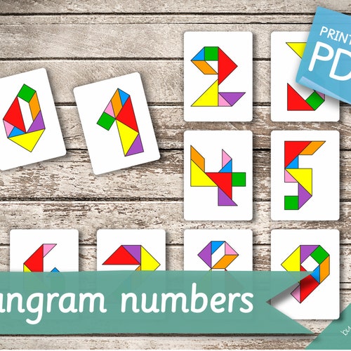 TANGRAM ALPHABET Montessori Cards Flash Cards - Etsy