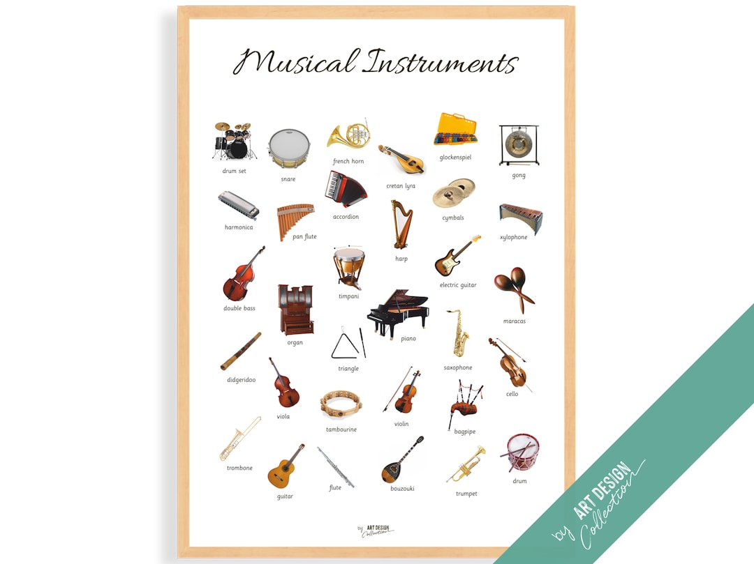 MUSICAL INSTRUMENTS POSTER • Montessori Poster • Montessori Educational ...