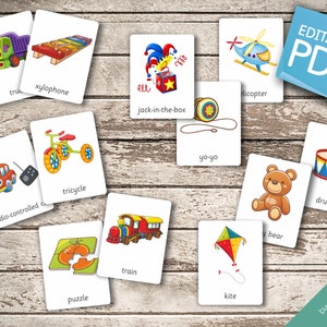 TOYS • 46 Montessori Cards • Flash Cards Nomenclature Flashcards ...