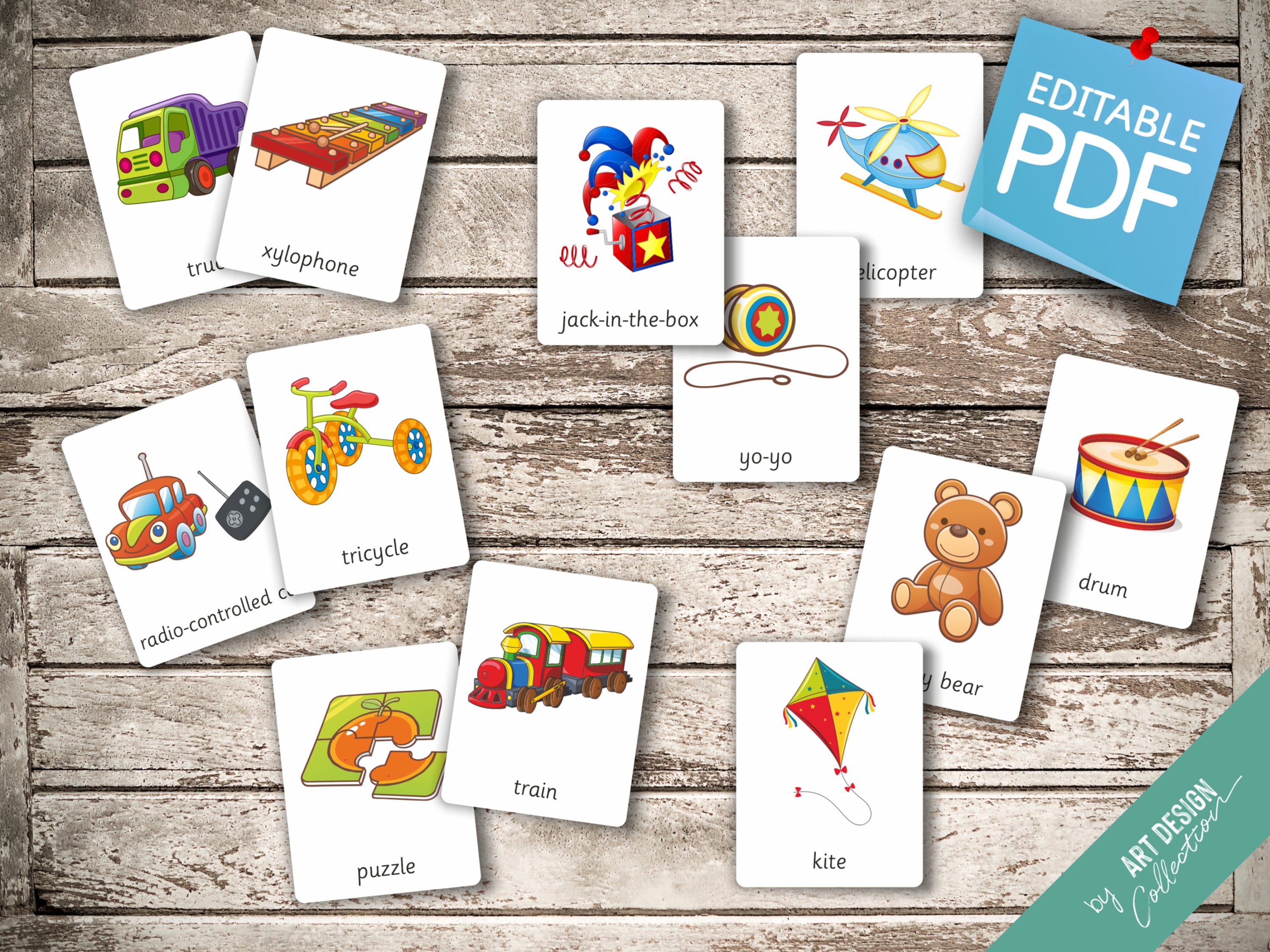 TOYS 46 Montessori Cards Flash Cards Nomenclature - Etsy