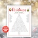 CHRISTMAS TREE Word Search Game Christmas Game Holiday Christmas Party ...