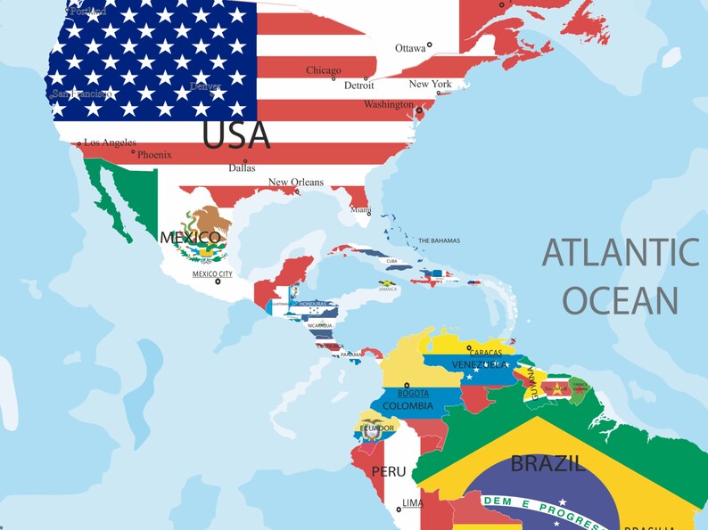 WORLD POLITICAL MAP Large World Map 100''x 58 - Etsy