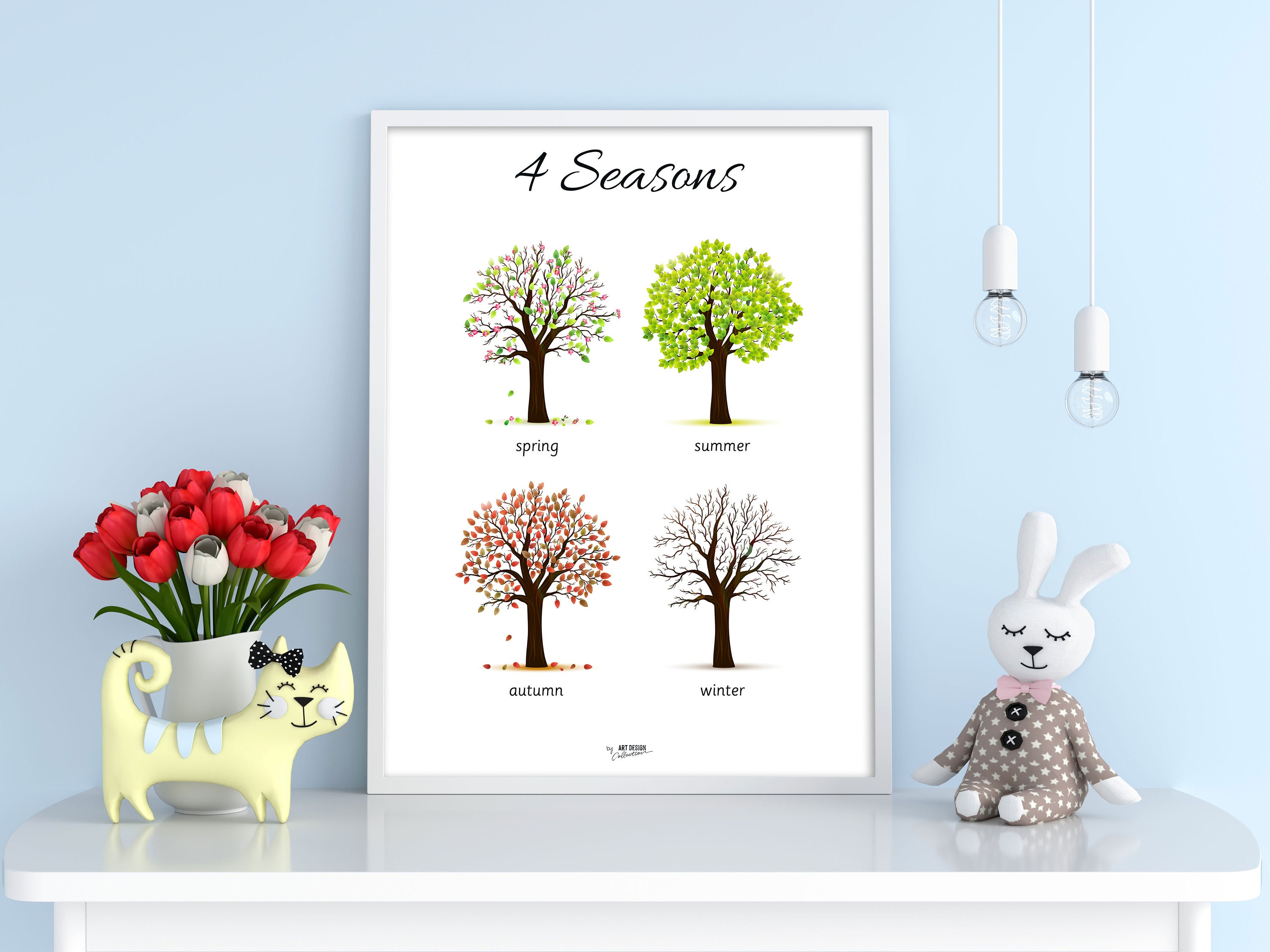 4 SEASONS POSTER • Montessori Poster • Montessori Educational ...