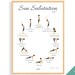 SUN SALUTATION POSTER yoga Poses Part 1 Montessori Poster Montessori ...