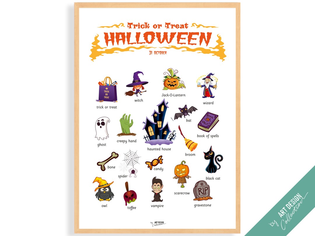 HALLOWEEN POSTER • Montessori Poster • Montessori Educational ...