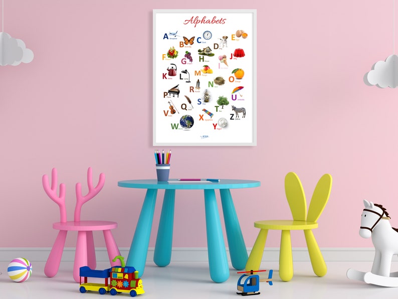 ALPHABETS POSTER Montessori Poster Montessori Educational | Etsy