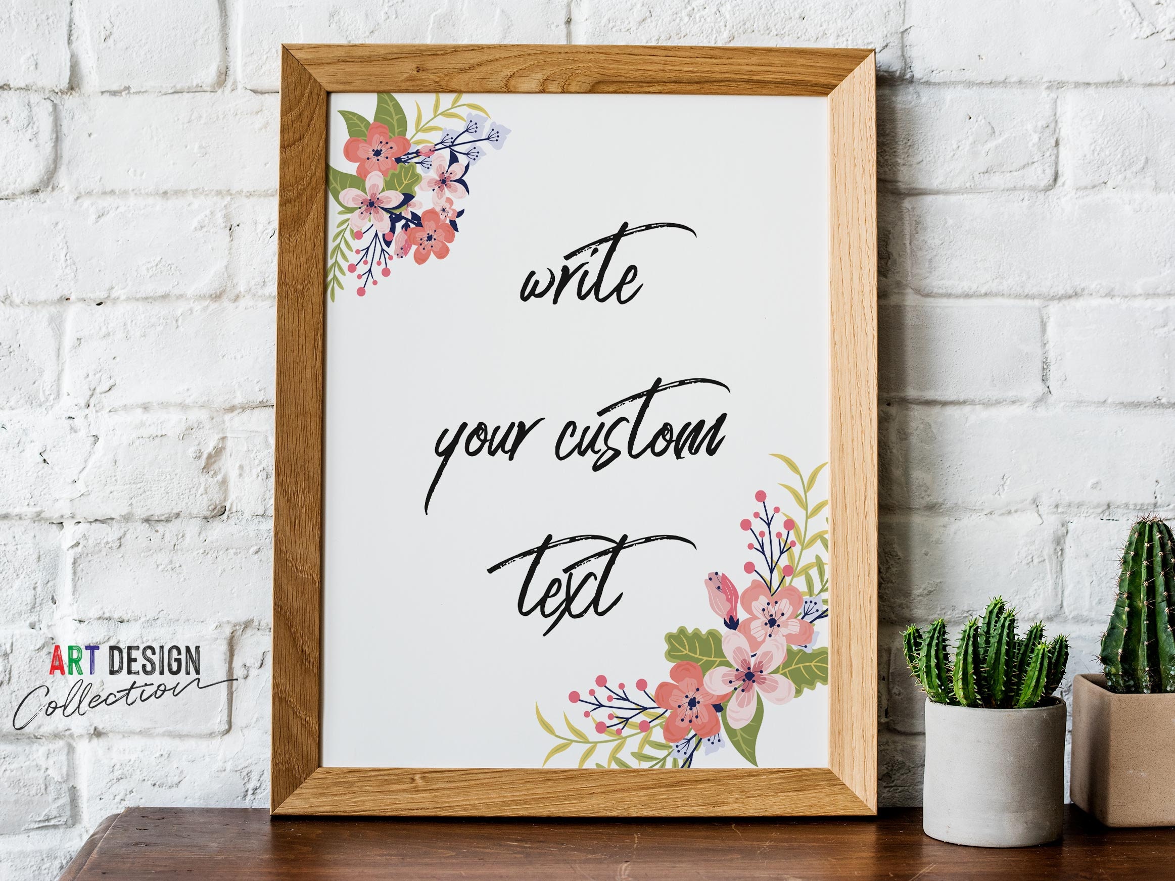 Write Your Custom Text Custom Quote. Watercolor Printable, Printable ...