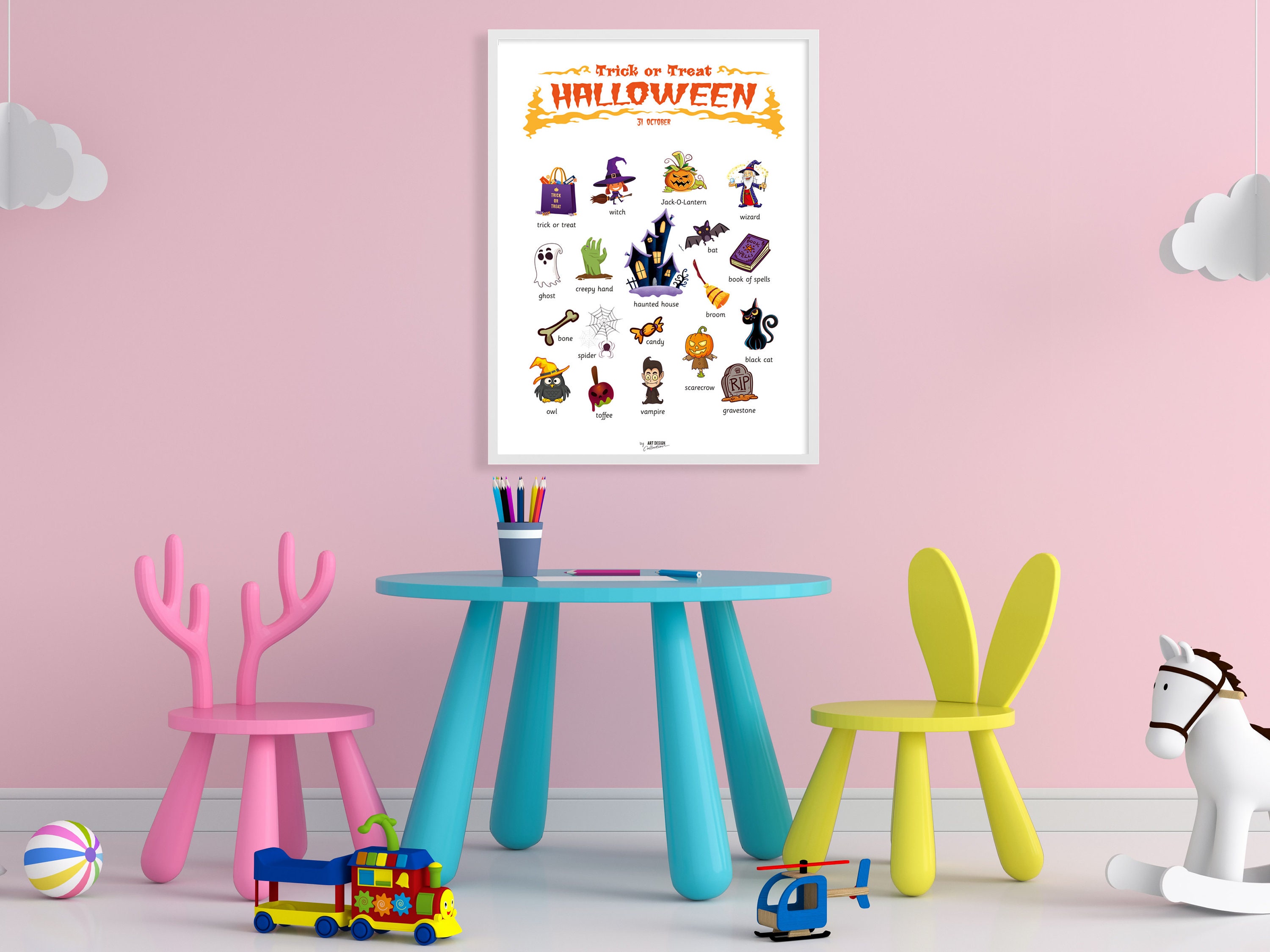 HALLOWEEN POSTER Montessori Poster Montessori Educational - Etsy