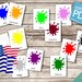 COLORS GREEK Edition 20 Greek and 20 English Editable Montessori Cards ...