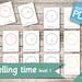 BUNDLE telling TIME Digital Time 384 Editable Montessori Cards Time ...