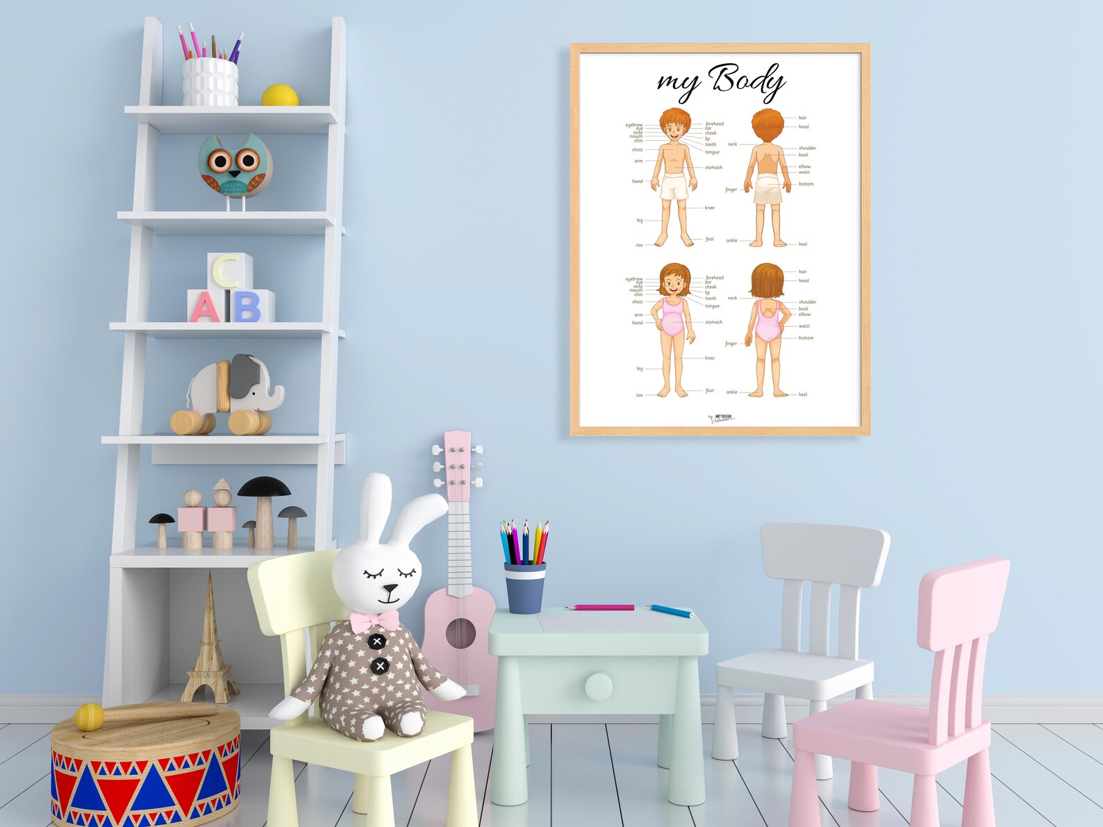 MY BODY POSTER Montessori Poster Montessori Educational - Etsy