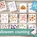 HALLOWEEN COUNTING • 20 Editable Montessori Cards • Flash Cards ...