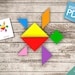 TANGRAM ANIMALS • 120 Montessori Cards • Flash Cards Nomenclature ...