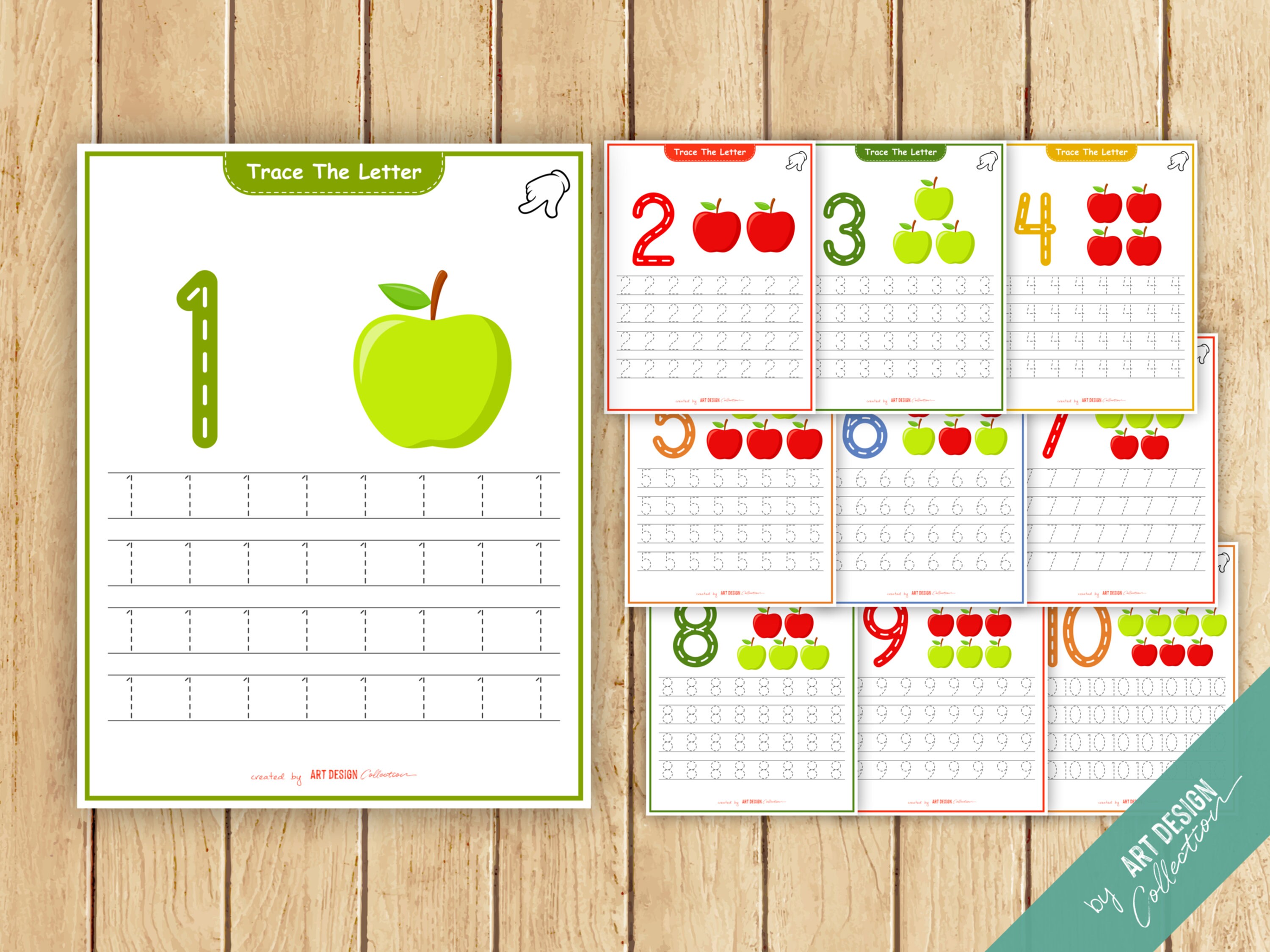 APPLE Busy Book Printable Preschool Activity Homeschool Resources ...