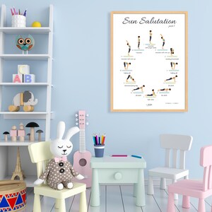 SUN SALUTATION POSTER (yoga Poses Part 1) • Montessori Poster ...