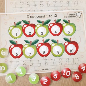 Count 1 to 10 Activity Busy Book Printable Preschool Homeschool ...