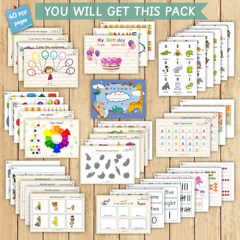 My First Busy Book Printable Preschool Activity Homeschool - Etsy