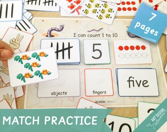 Count 1 to 10 Activity Busy Book Printable Preschool | Etsy