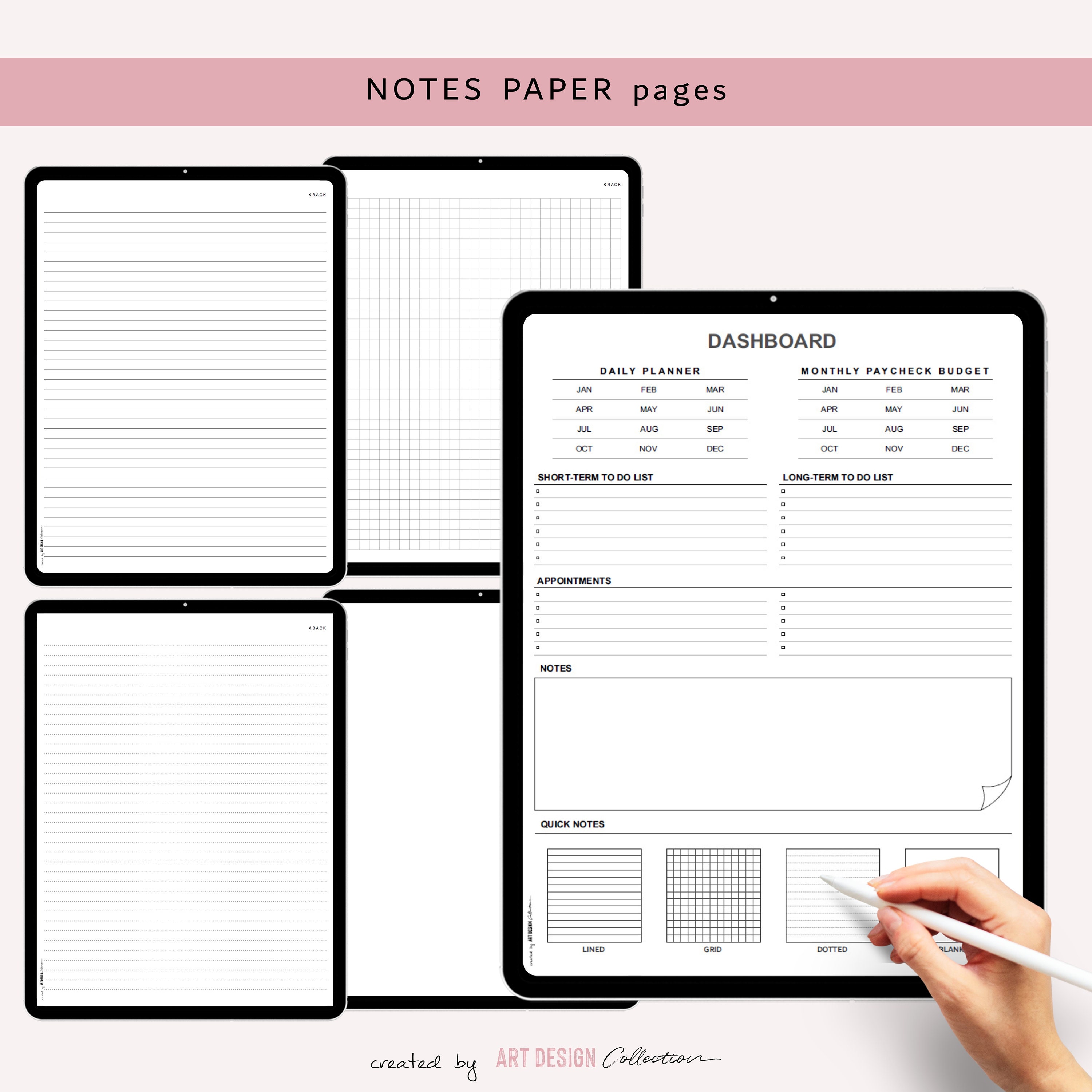 Daily BUDGET Planner, Goodnotes Digital Planner Digital Finance Planner ...