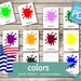 COLORS GREEK Edition 20 Greek and 20 English Editable Montessori Cards ...