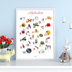ALPHABETS POSTER • Montessori Poster • Montessori Educational ...