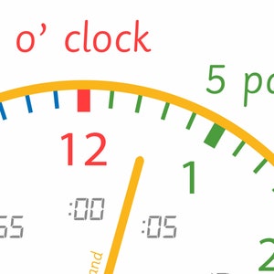 TELLING TIME 2 POSTERS • Montessori Poster • Montessori Educational ...