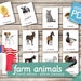 FARM ANIMALS FRENCH Edition • 22 French and 22 English Editable ...