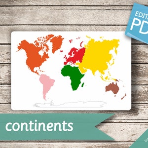 CONTINENTS of the WORLD MULTILINGUAL Edition • 8+8+8 English, French ...