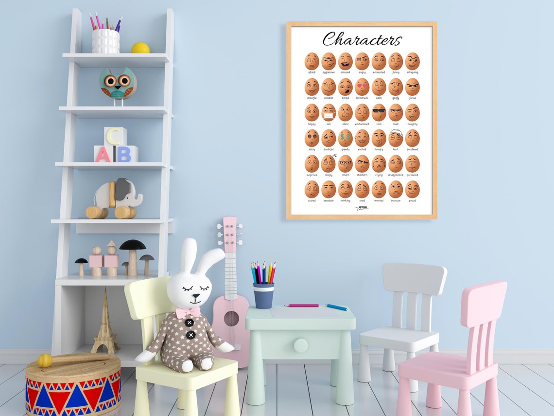 CHARACTERS POSTER Montessori Poster Montessori Educational - Etsy