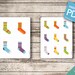 MATCHING SOCKS CARDS 3636 Montessori Cards Flash Cards Nomenclature ...