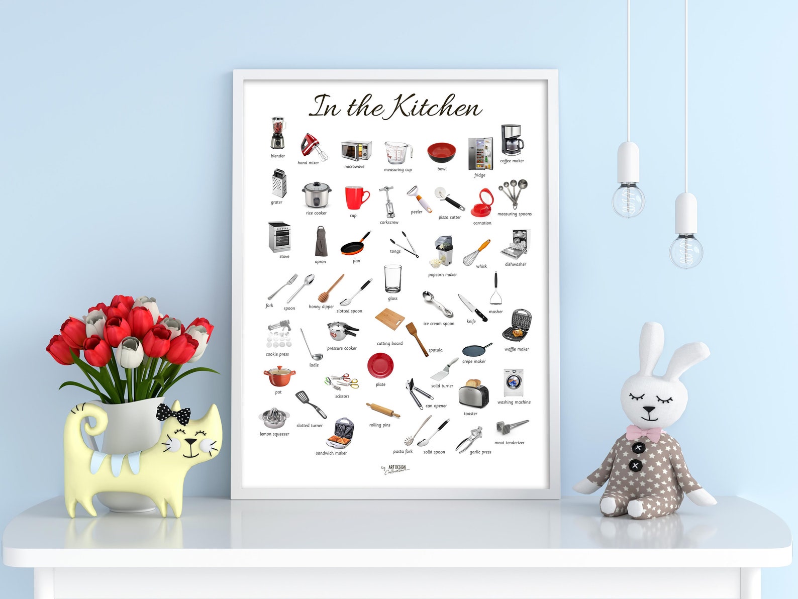 In the KITCHEN POSTER • Montessori Poster • Montessori Educational ...