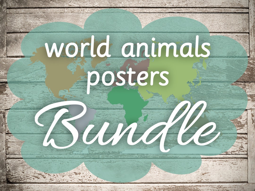 WORLD ANIMALS 7 Poster Montessori Poster Montessori Educational ...