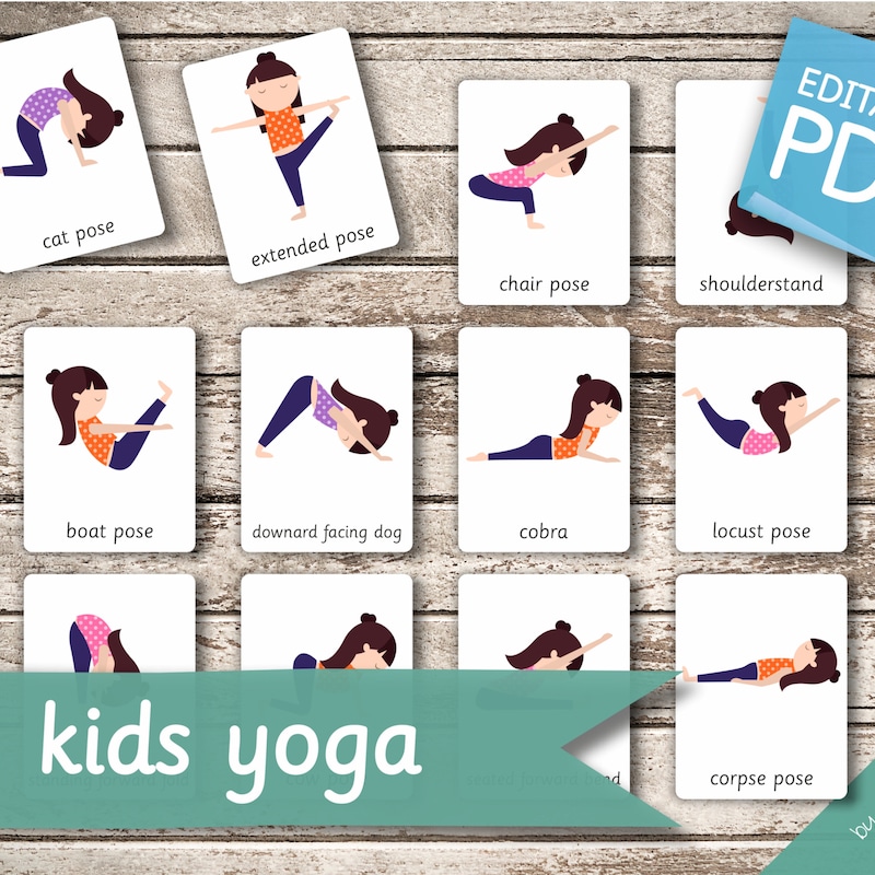 Yoga Cards for Kids - Etsy
